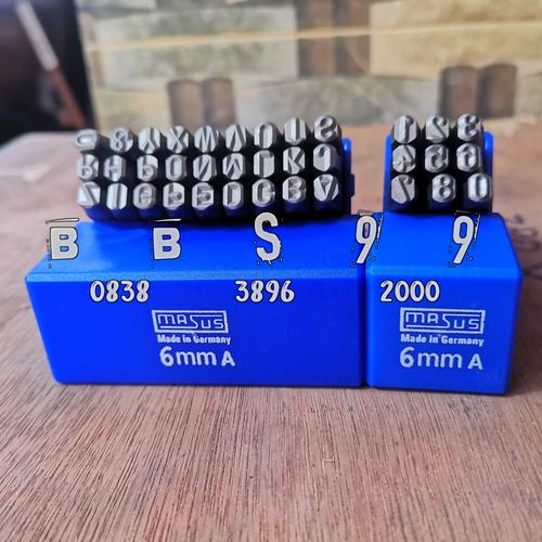 Jual Angka ketok Hurup Masus punch set 6MM Hurup dan Angka made in ...