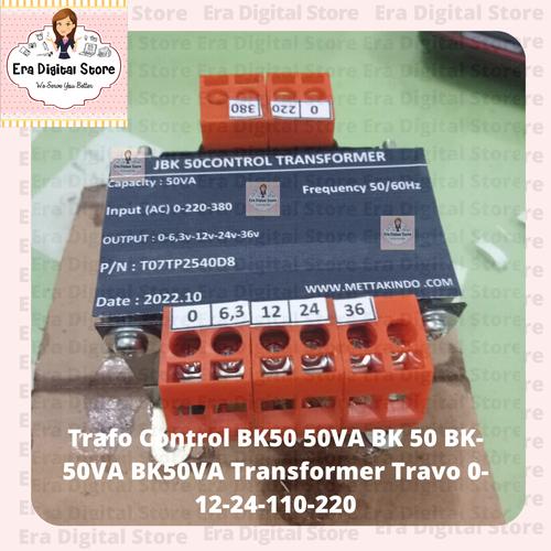 Jual Trafo Control BK50 50VA BK 50 BK-50VA BK50VA Transformer Travo 0 - 0-6.3-24-36-110 - Kota ...