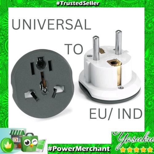 Jual Universal Travel Adapter for Indonesia / EU Power Plug - Kota ...
