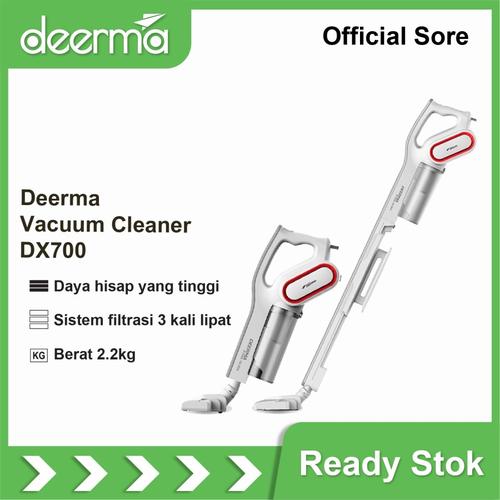 Jual [ORIGINAL] Deerma Dx700 2-in-1 Vertical Hand-held Vacuum Cleaner ...