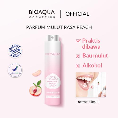 Jual BIOAQUA Parfum Mulut Peach Lemon Mint Probiotic Refreshing Mouth ...