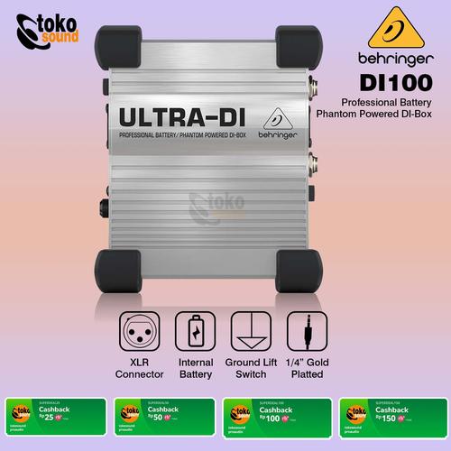 Jual Behringer DI100 / DI 100 - 1 Channel Active Direct Box - Jakarta ...