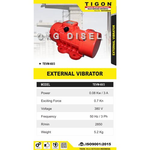 Jual External Vibrator Motor TIGON 3 Phase TEVM 60/3 - Kab. Tangerang ...