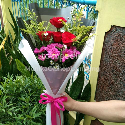Jual buket bunga asli bouquet fresh flower florist lampung - Kota ...