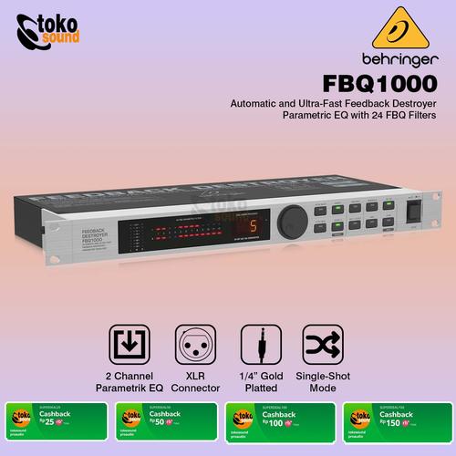 Jual Behringer FBQ1000 FBQ 1000 Feedback Destroyer & Parametric EQ ...