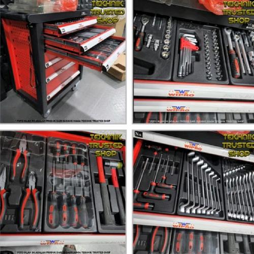 Jual original !WIPRO Tool set tool box 143 pcs 7 susun Perlengkapan ...
