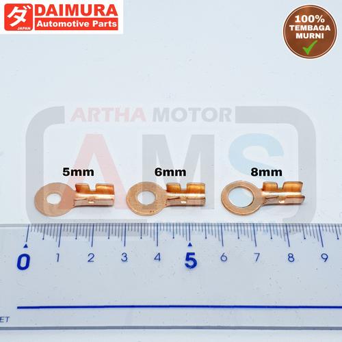 Jual Skun Terminal Kabel Aki Ring Bulat Mata Ayam Tembaga Murni Asli ...