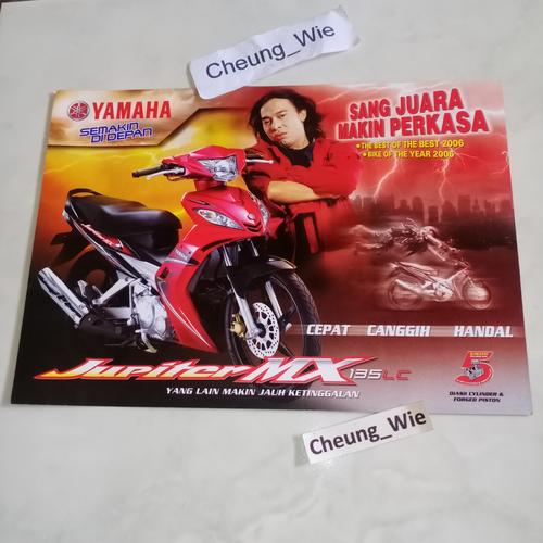 Jual Poster Jadul Antik Brosur Yamaha old Jupiter MX 135 LC CW 2007 ...