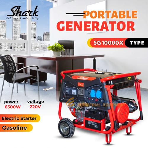 Jual SHARK Mesin Genset 6500 Watt/ Generator Set Bensin 6.5 kW - Kota ...