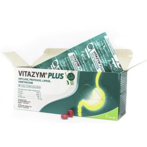 Jual Vitazym ( strip ) enzym untuk pencernaan menghilangkan perut ...