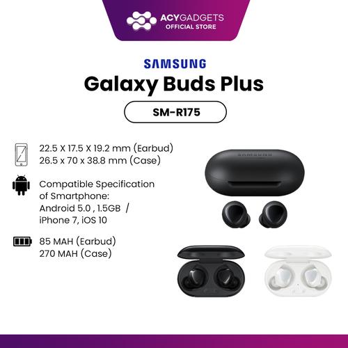 Jual SAMSUNG GALAXY BUDS PLUS / BUDS+ SM-R175 ORIGINAL GARANSI RESMI ...