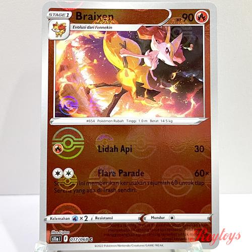 Jual Pokemon Arkana Memuncak S11a - 017 Braixen ( Foil / Basic ...