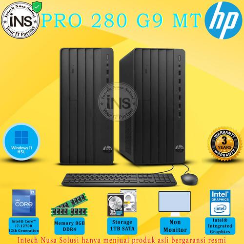 Jual CPU HP PRO 280 G9 MT N1PA i7-12700 8GB 1TB SATA/256GB/512GB ...