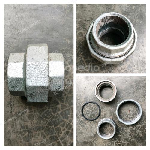 Jual WATERMUR BESI GALVANIS 1" INCH UNION CARBON STEEL WATER MUR DRAT ...