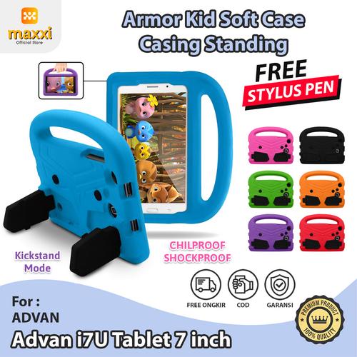 Jual Advan i7U Tablet 7 inch Kid Case Casing Cover Armor Robot Stand ...