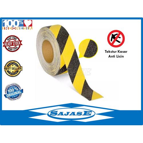 Jual Anti Slip Tape / Lakban Anti Licin 5 cm x 5 Meter - Hitam Kuning ...