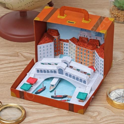 Jual Paper Craft Diorama Hotel Apartment Venice Papercraft Trunk ...