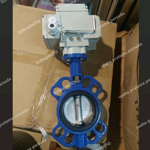 Jual butterfly valve cast iron + motorized electric actuator 6 " inch ...