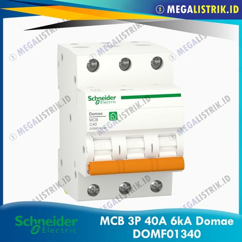 Jual Schneider MCB 3P 40A 6kA Domae SNI DOMF01340 / Miniature Circuit Breaker 3 Phase 40 Ampere ...