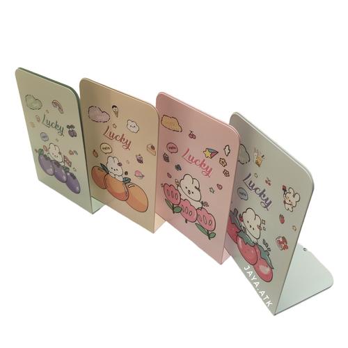 Jual Book End Pembatas Buku Besi No 7 fancy Penahan Buku Besi Bookend ...