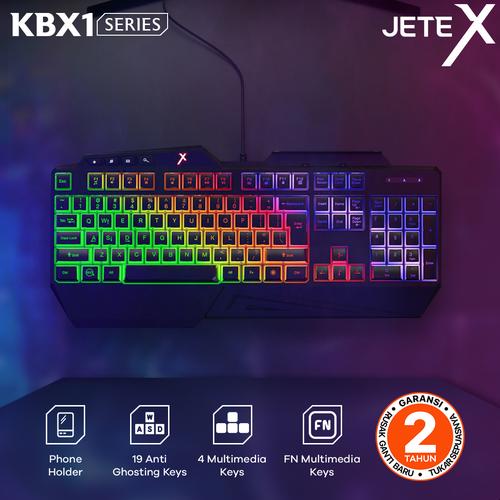 Promo JETE Keyboard Gaming KBX1 RGB Wired 3600 DPI - Garansi 2 Tahun ...