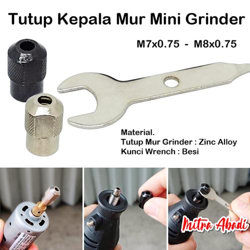 Jual Tutup Mur Kepala Mini Grinder Pengencang Collet / Fastening Nut ...