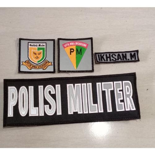 Jual Bordir Logo Polisi Militer Logo PM - LOGO PM - Kab. Bandung Barat ...