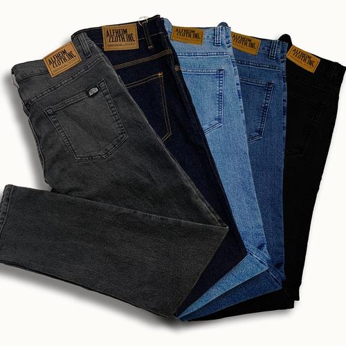 Jual Long Pants Denim - AlfheimCloth.Inc Slim Fit Men All Pure Tint ...