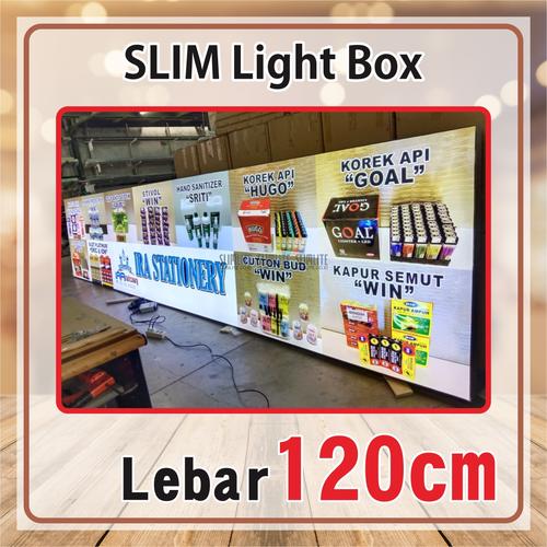 Jual Slim Light Box - Lebar 120cm - Neonbox Nama Toko - OUTDOOR 1SISI ...