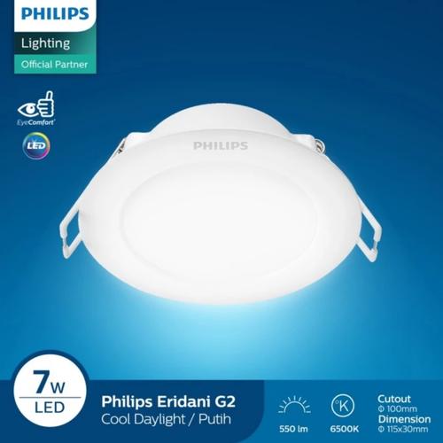 Jual Lampu Downlight LED 7watt Philips Essential Eridani 7w 6500K ...