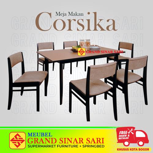 Jual Kursi Meja Makan Kayu Corsica Siro Furniture Set by Ligna - 4 ...