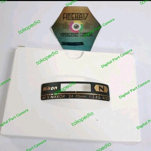 Jual Logo Emblem Stiker Name Plate Lensa For Nikon 24-70 mm Originial ...