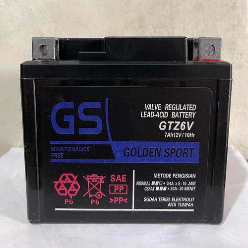 Jual Aki Motor CB150R, CBR 150, PCX, New Sonic GTZ6V / GTZ7S GS MF 12V ...