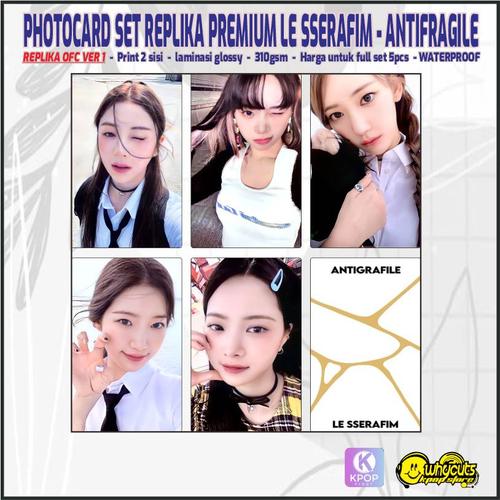 Jual Photocard Set Replika Premium Unofficial Le Sserafim Antifragile ...