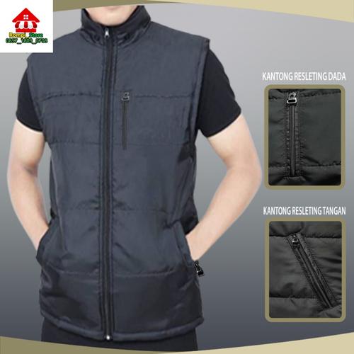 Jual Jaket/Rompi/Pria/Cowok/Rompi Vest/Anti Angin/Anti Hujan/Rompi ...