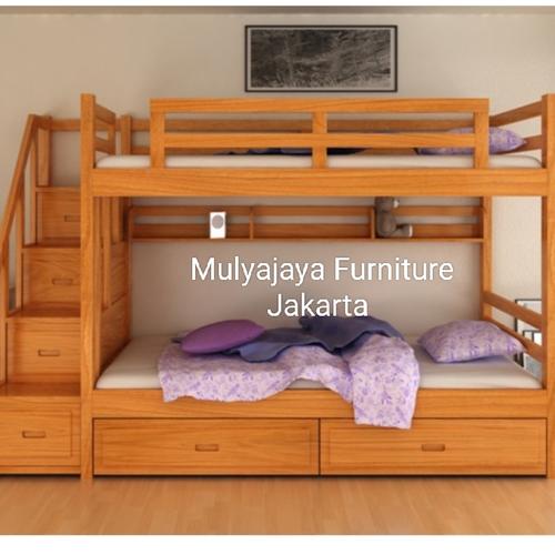 Jual RANJANG TINGKAT TANGGA LACI KAYU JATI - 120x200 - Jakarta Timur ...
