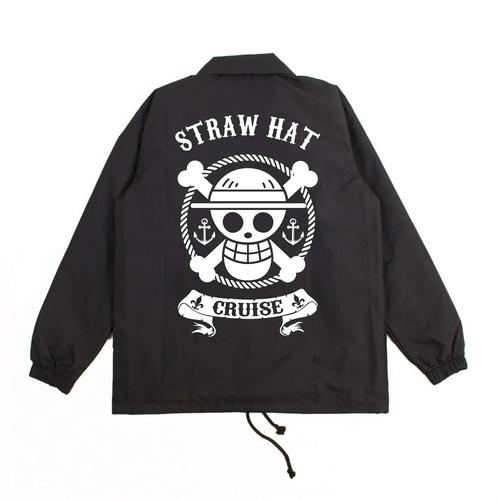 Jual Jaket Coach Anime One Piece Straw Hat Pirates Jolly Roger - Kota ...