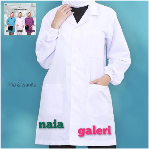 Jual JAS LAB / BAJU LABORATORIUM LENGAN PANJANG - Putih, XL - Jakarta ...