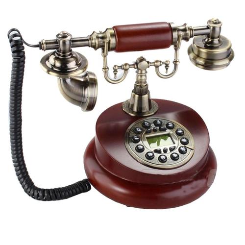 Jual Telepon rumah kabel model klasik bahan metal tombol tuts putar ...