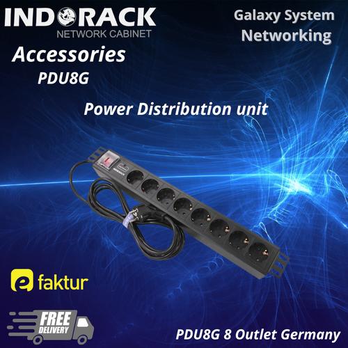 Jual Stop Kontak Colokan Power Distribution Unit PDU8G Germany 8 Outlet ...