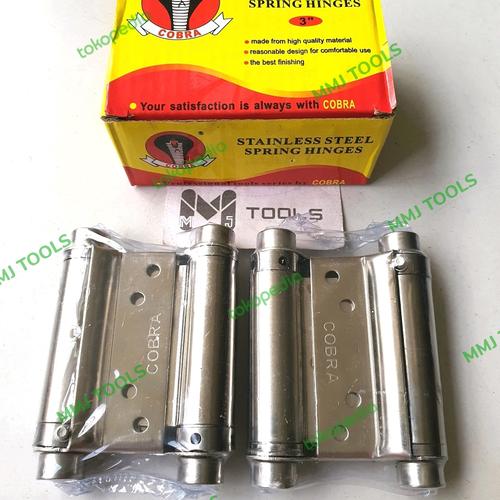 Jual Engsel Koboi Stainless 3" COBRA - Engsel Per Stainless - Spring ...