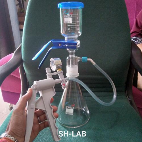 Promo Set Vacuum Filtration Apparatus 1000ml Plus Manual Vacuum Pump ...