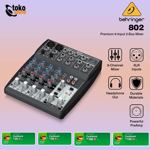 Jual Behringer Xenyx 802 Mixer Analog 8 Input - Jakarta Barat ...