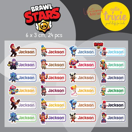 Jual Sticker Label Nama Anak BRAWLSTARS - Jakarta Barat - Cutie Trixie ...