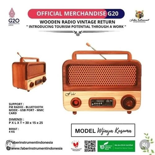 Jual Radio Kayu Vintage Return Model Wijaya Kusuma - MERCHANDISE KTT ...