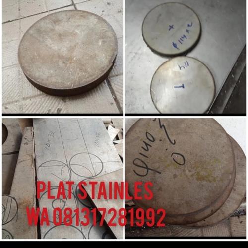 Jual plat sus 304 tebal 8 mm diameter 80 mm / plat bulat stainles 304 ...
