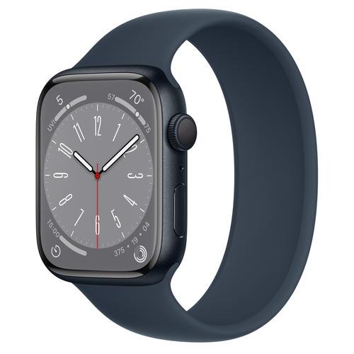 Jual Apple Watch iWatch Series 7 MKNN3 45mm Midnight + Dark Blue Solo ...