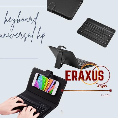 Jual Keyboard Bluetooth Android ios Phone HP Leather case Universal ...