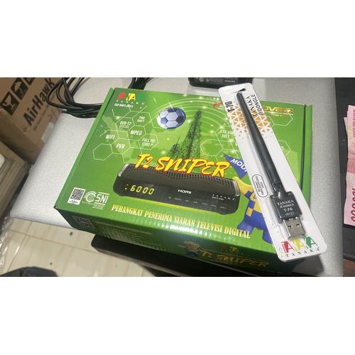 Jual STB box penerima siaran TV digital TANAKA DVB T2 Sniper n dongle ...