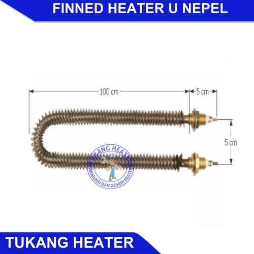 Jual Finned Heater Tipe U Ø pipa 11 mm x 1000 mm x 380 Volt x 3000 Watt ...